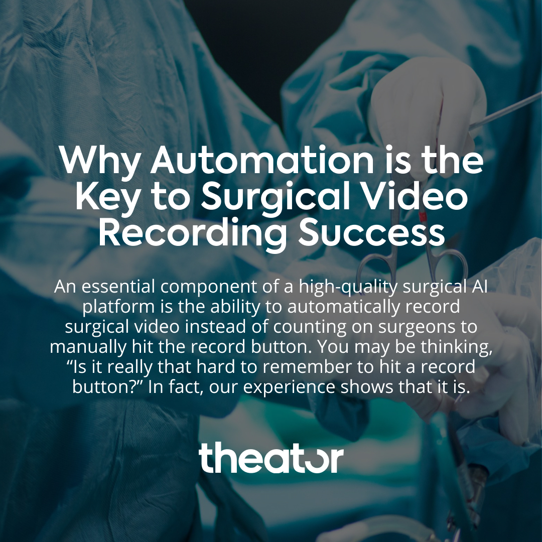 Why Automation is the Key to Surgical Video Recording Success - Theator ...